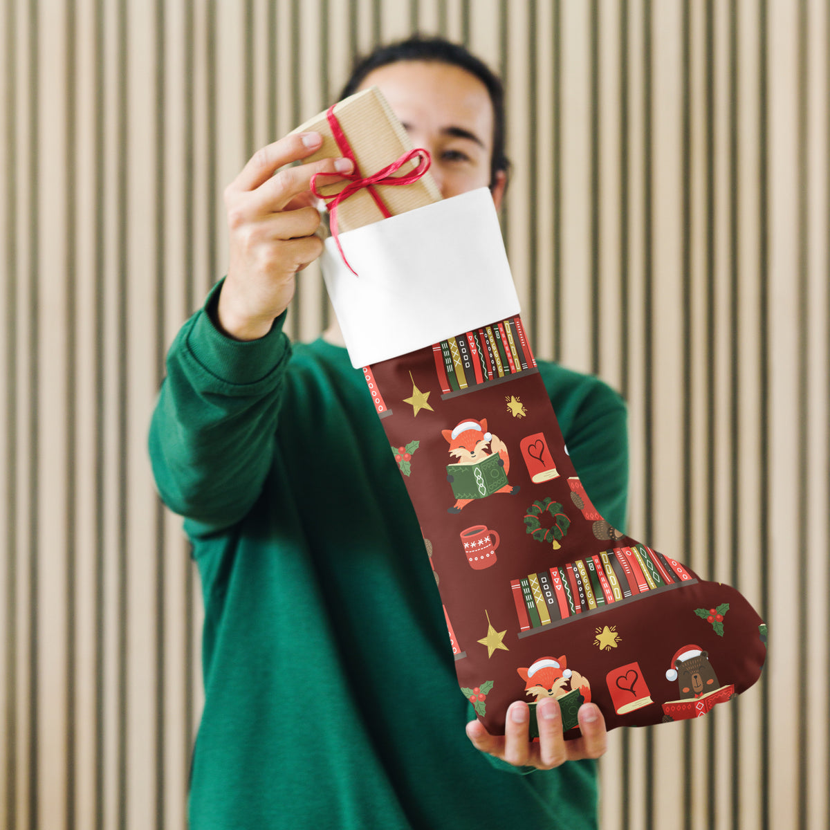 Bookish Holiday Christmas Stocking
