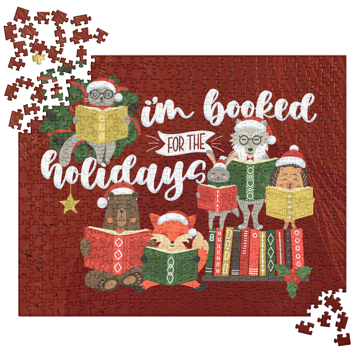 Booked for the Holidays Jigsaw Puzzle